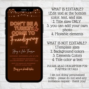 Digital Funny Friendsgiving Invitation, Friendsgiving Dinner Invite ...