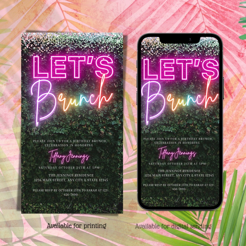 Brunch Invitation - Etsy