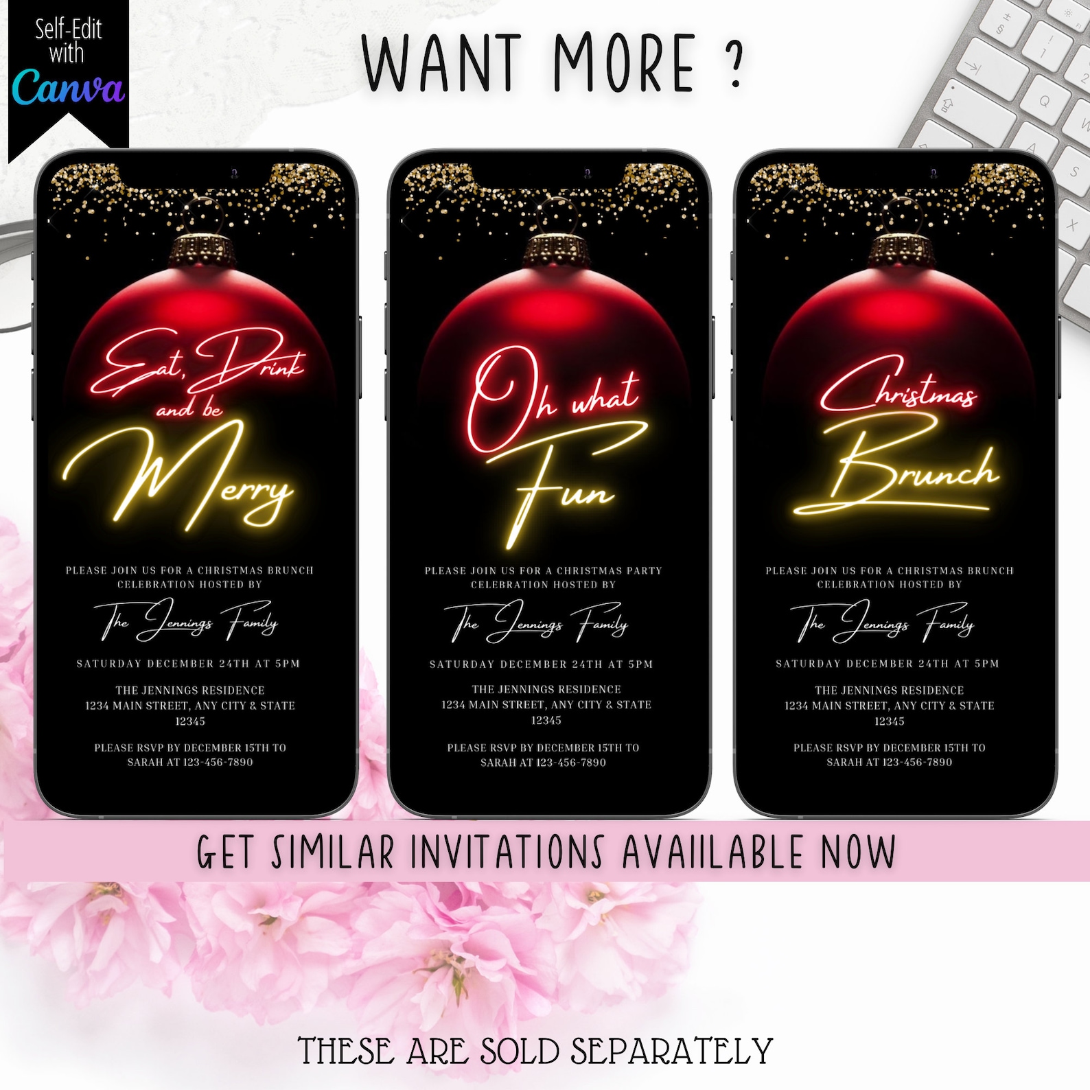 Digital Funny Grinchmas Party Invitation, Electronic Christmas Party ...