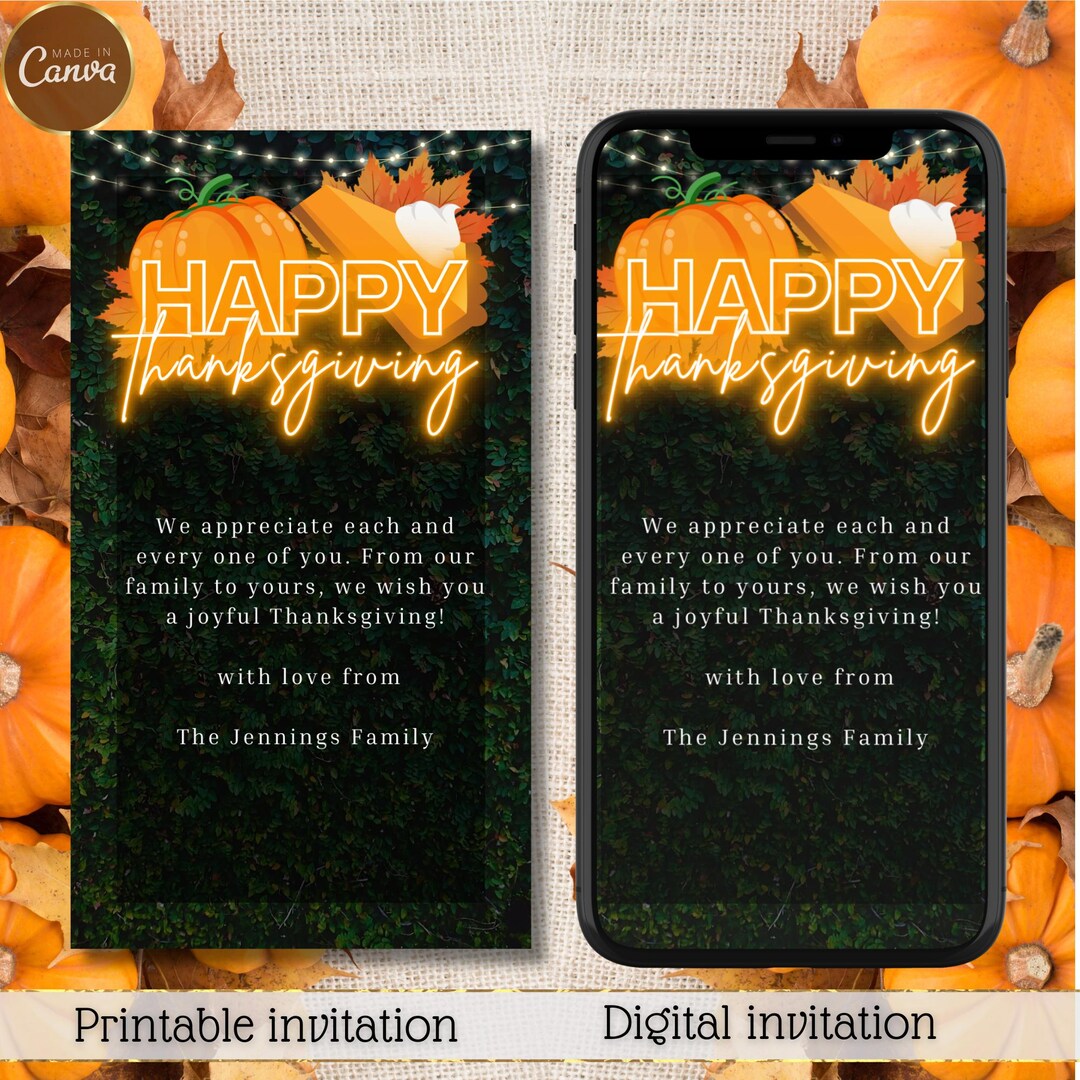 Electronic Happy Thanksgiving Greeting Ecard, Electronic Text Email ...