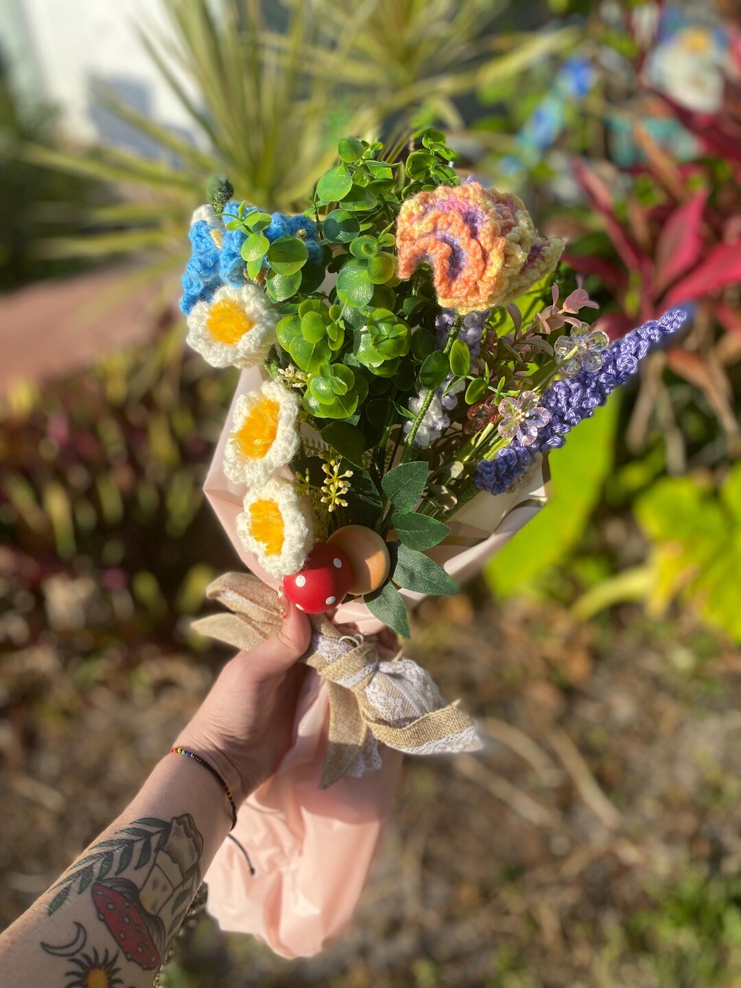 Crochet Bouquet Flowers| Crochet Bouquet| Lily of the Valley| Carnation ...
