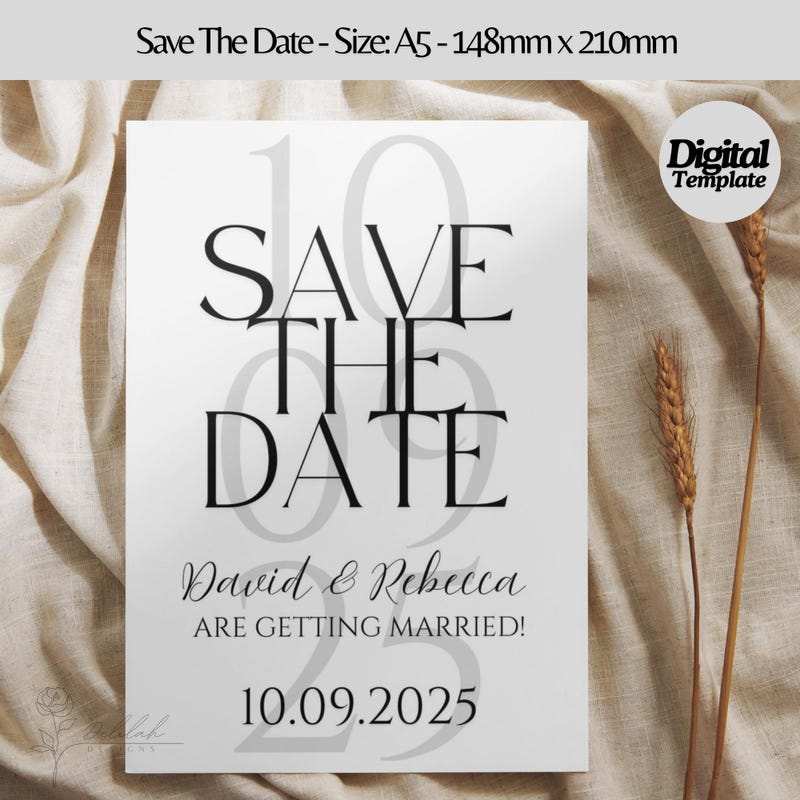 Simple Save the Date - Etsy
