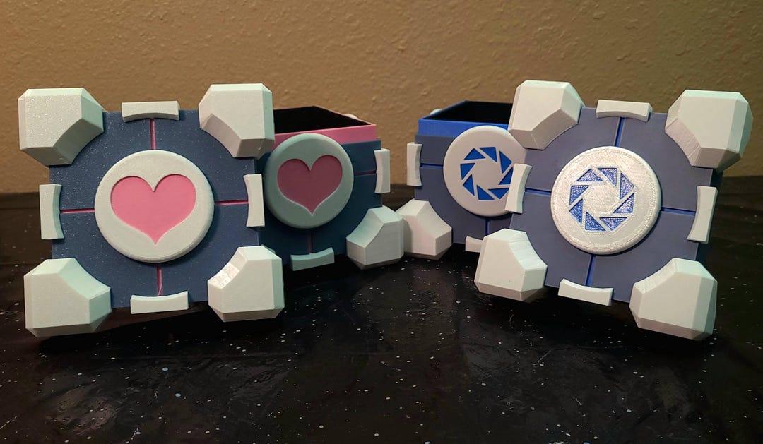Portal Companion/aperture Cube Storage Box - Etsy