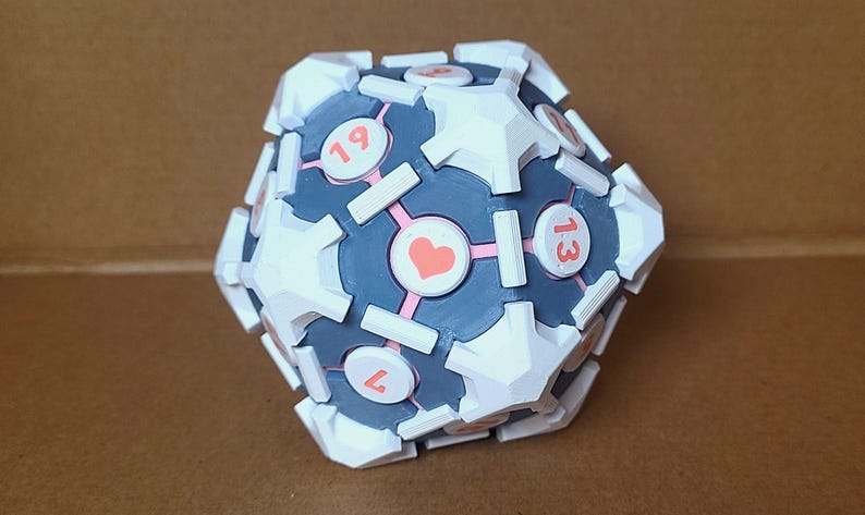 Portal D20 Companion/aperture Cube - Etsy