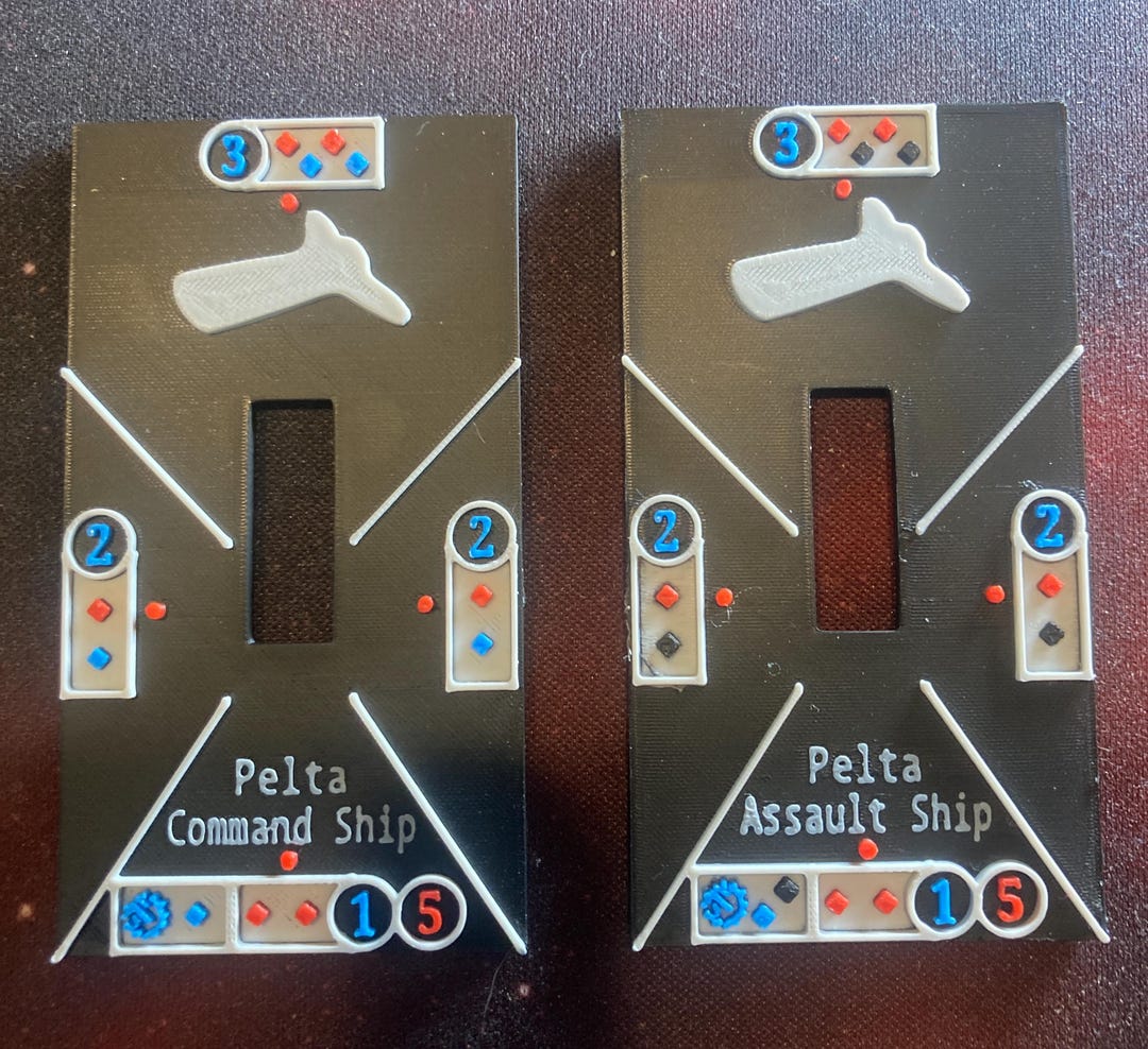 Star Wars Armada Modified Pelta Ship Token Stl Pack - Etsy