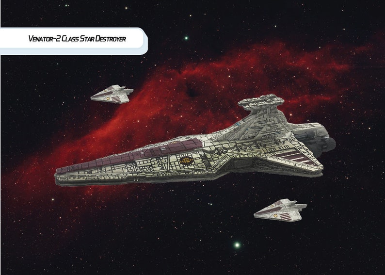 Venator Star Destroyer II - Etsy