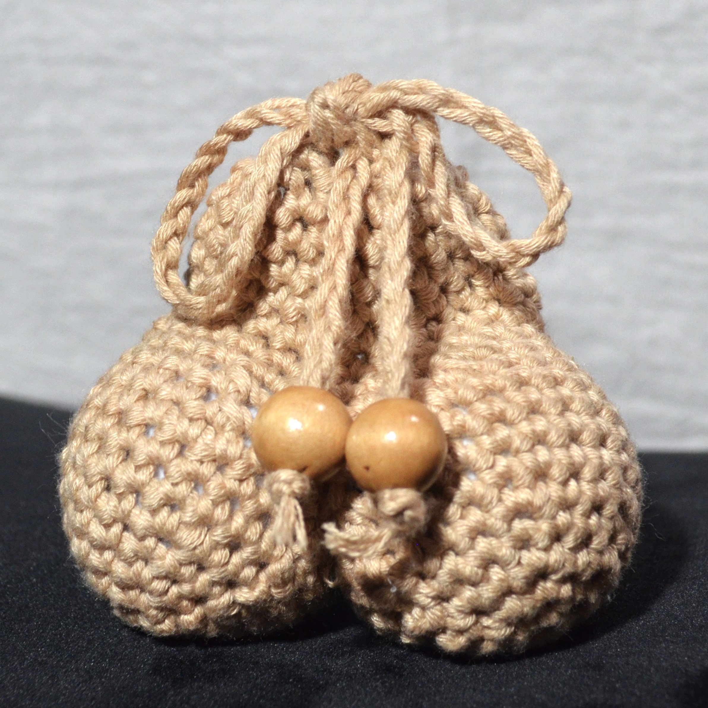 Golf Ball Sack Hand Crocheted Pull String Testicle-shaped Bag - Etsy