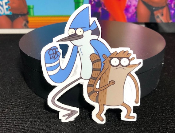 Mordecai N Rigby Sticker Regular Show - Etsy