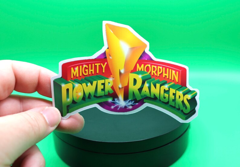 Power Rangers Logo Magnet Mighty Morphin Power Rangers MMPR Gift ...