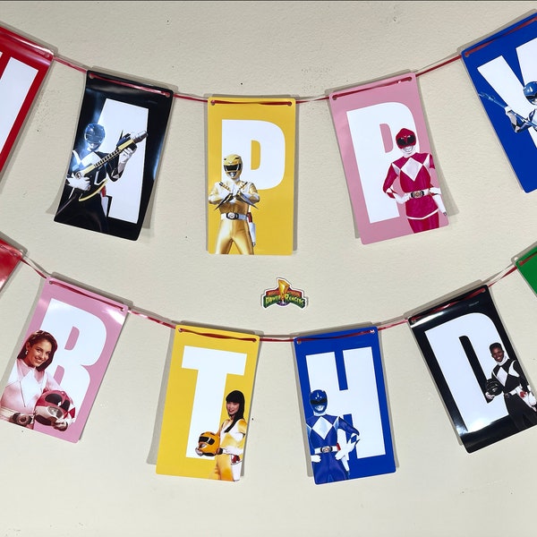 Power Rangers Banner - Etsy