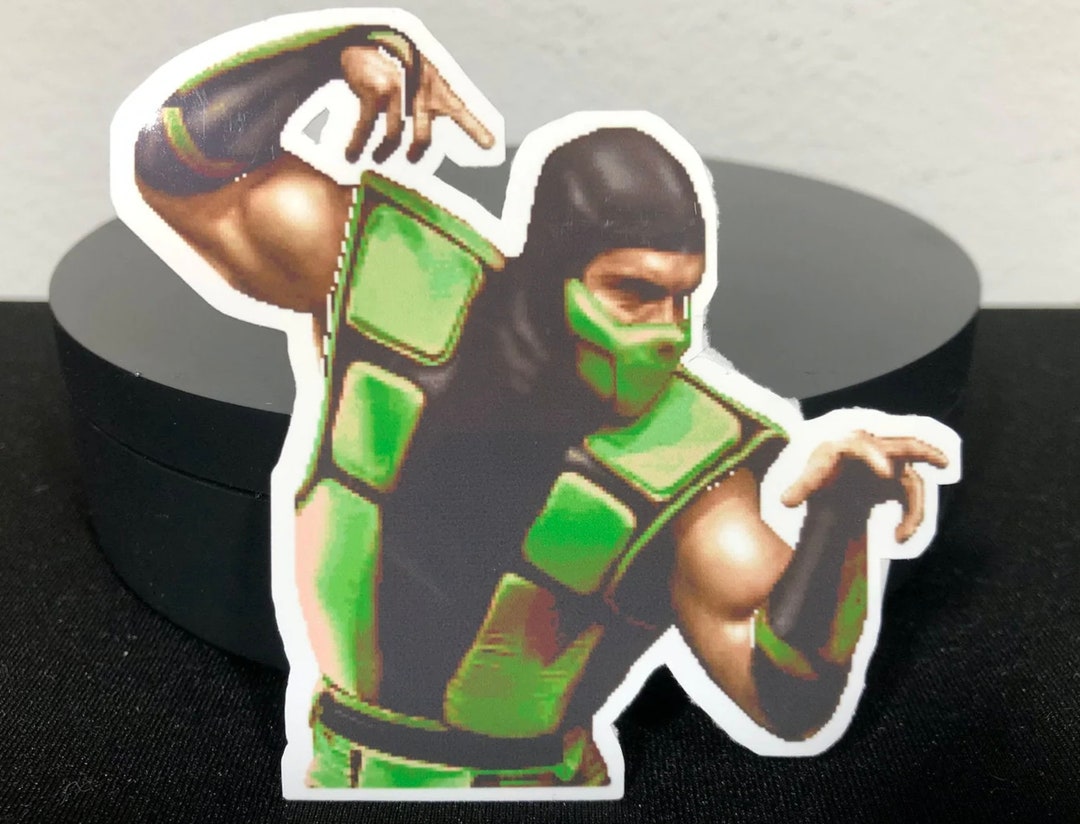 Reptile MK Icon Sticker Mortal Kombat Gaming Video Games Christmas Gift ...