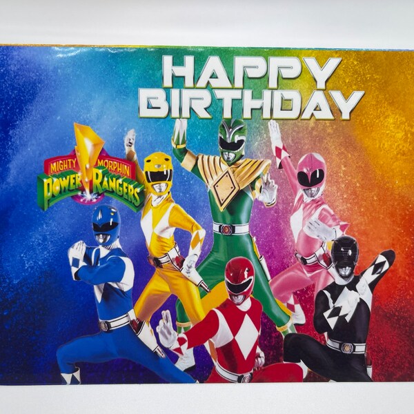 Power Rangers Banner - Etsy