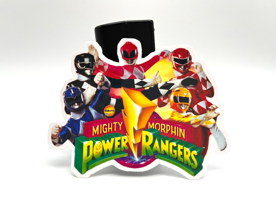 Power Rangers Sticker 7 Mighty Morphin Power Rangers MMPR Green Ranger ...