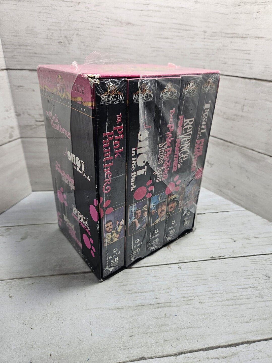 The Pink Panther 5 VHS Movie Collection Box Set Peter Sellers Classic ...