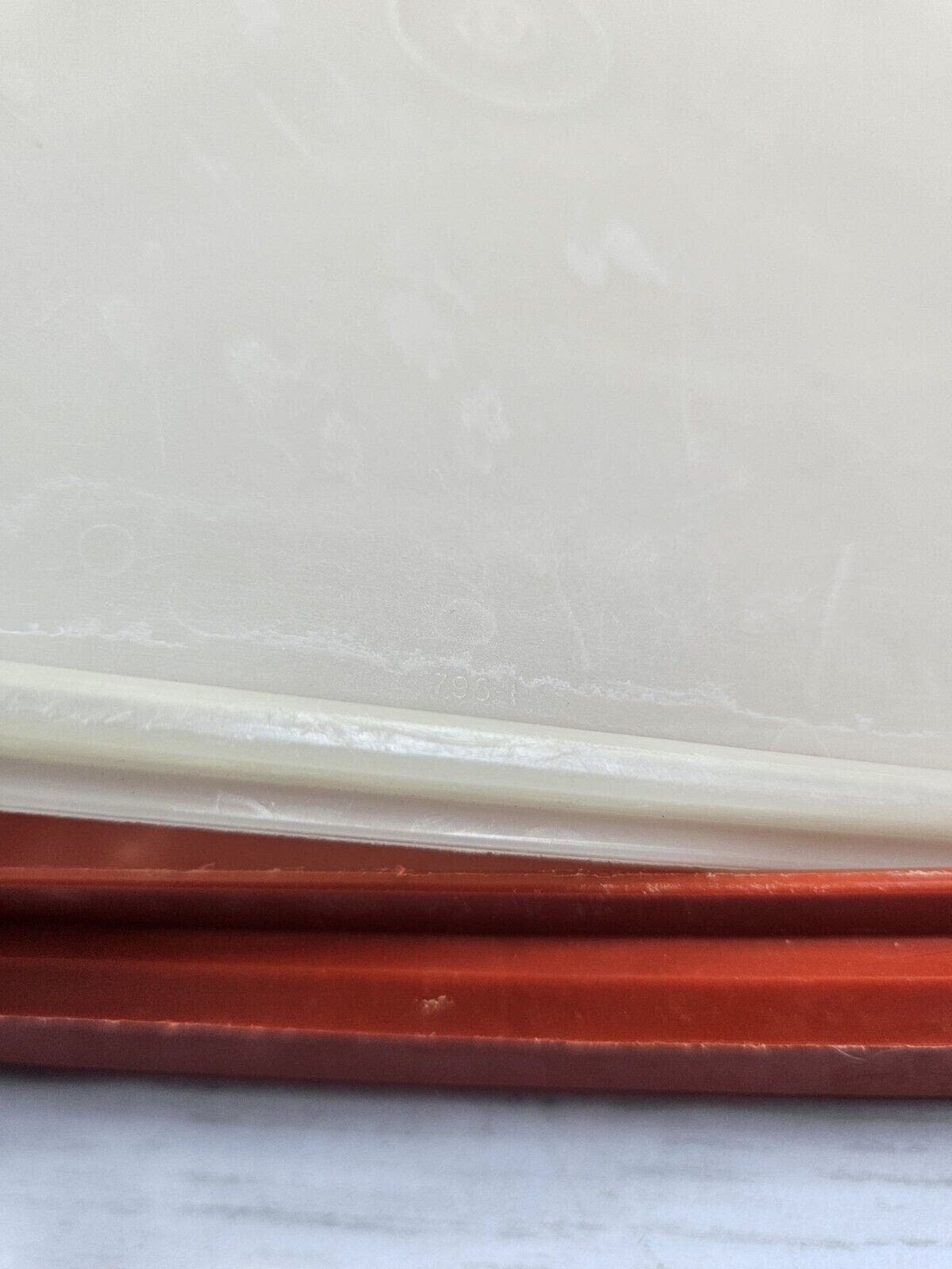 Vintage Tupperware 794-2 Bacon Deli Meat Keeper Container Paprika/sheer ...