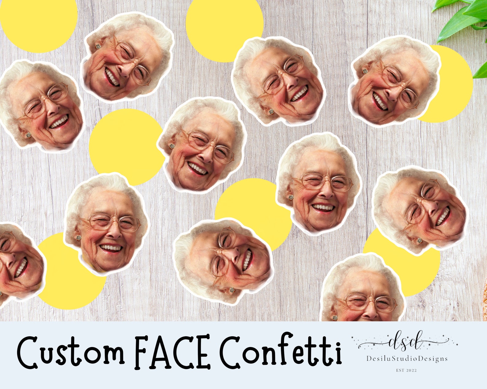 Custom Face Confetti Face Party Decor Face Confetti Bachelorette ...