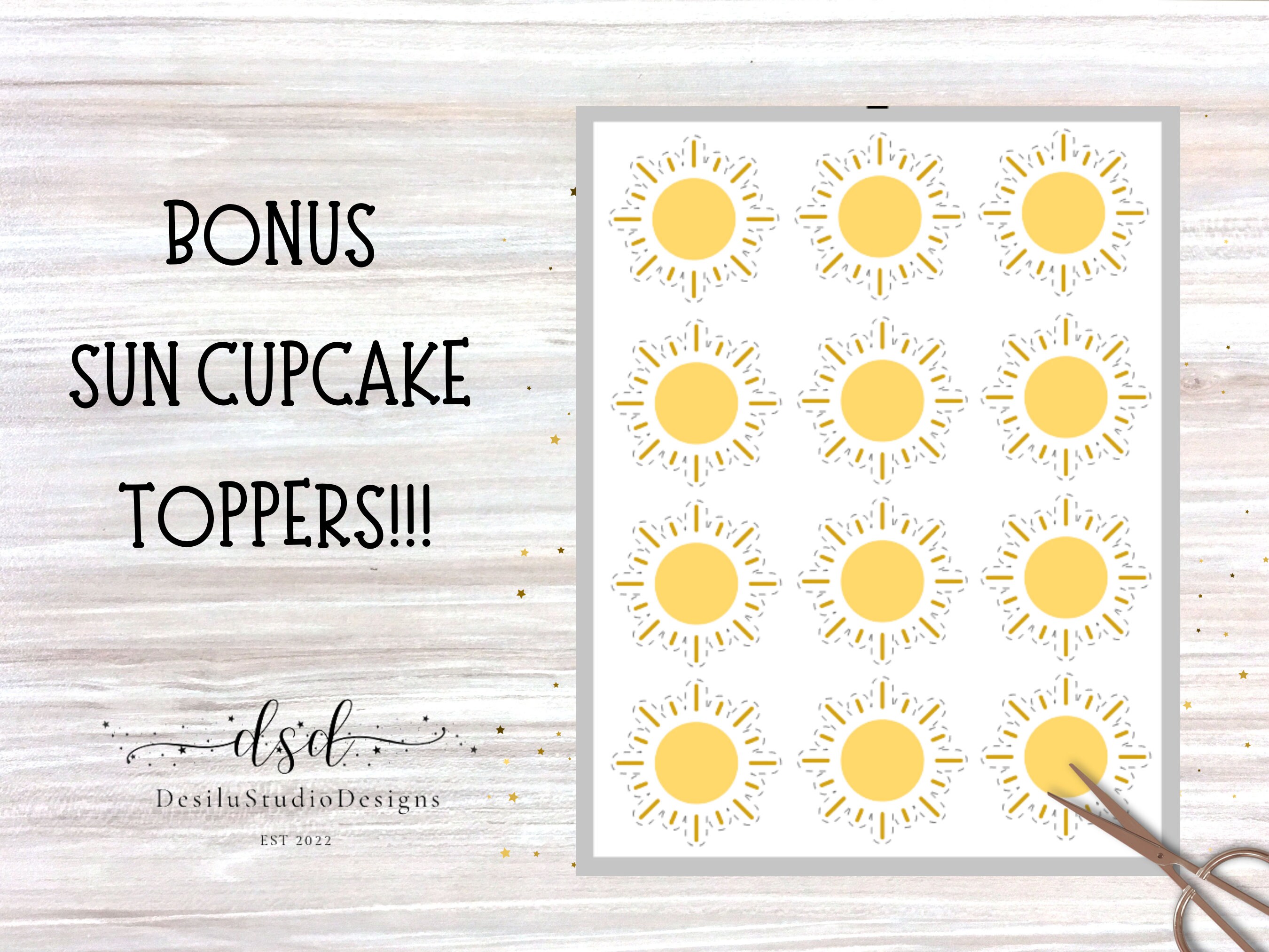 First Trip Around the Sun, Face Photo Cupcake Toppers Printable ...