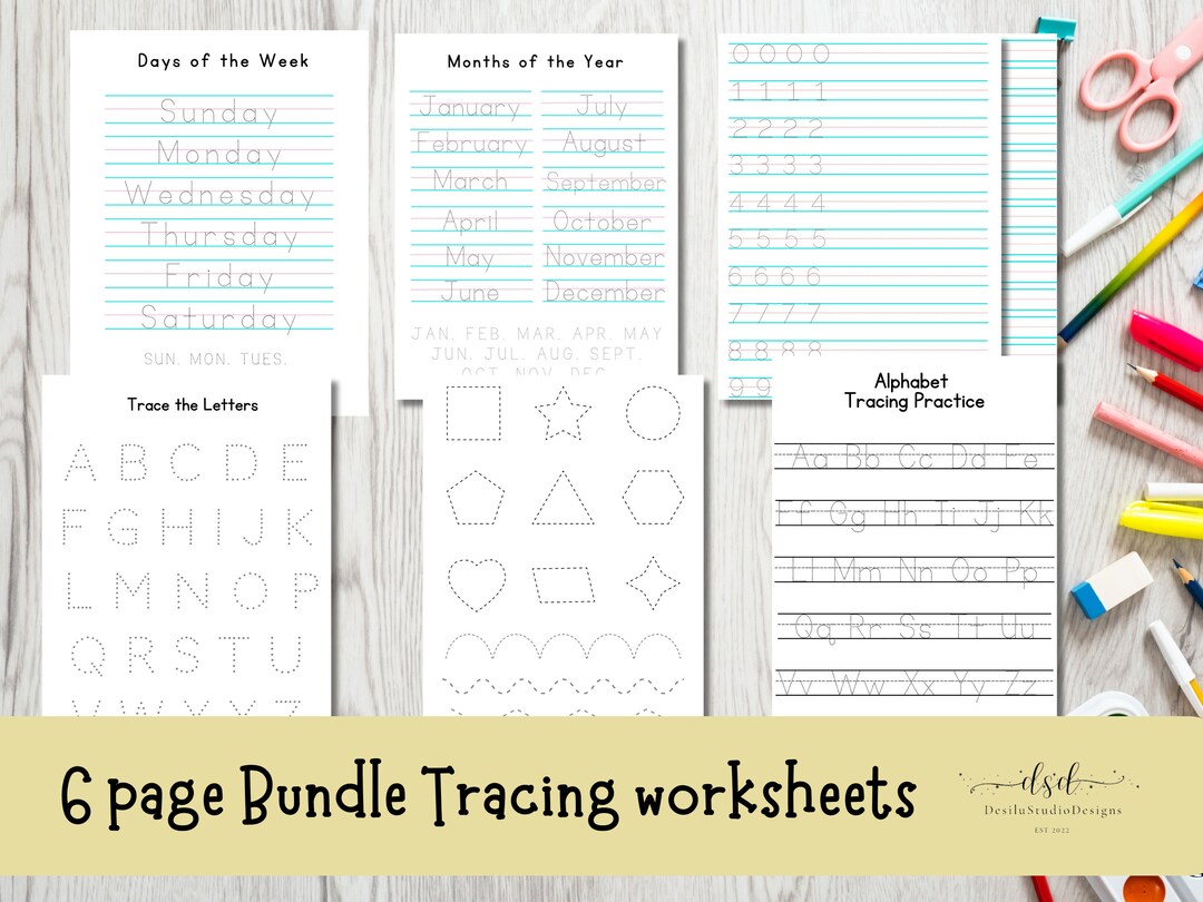 Handwriting Practice Worksheets Months of the Year Tracing Worksheet ...