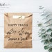 Trail Mix Favor Treat Bags, Wedding Trail Mix Favor Bags , Happy Trails ...