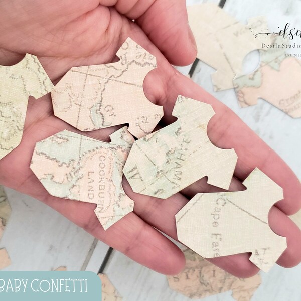 Map Confetti - Etsy