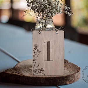 Wooden Table Numbers, Rustic Wedding Table Numbers, Table Name Wedding ...