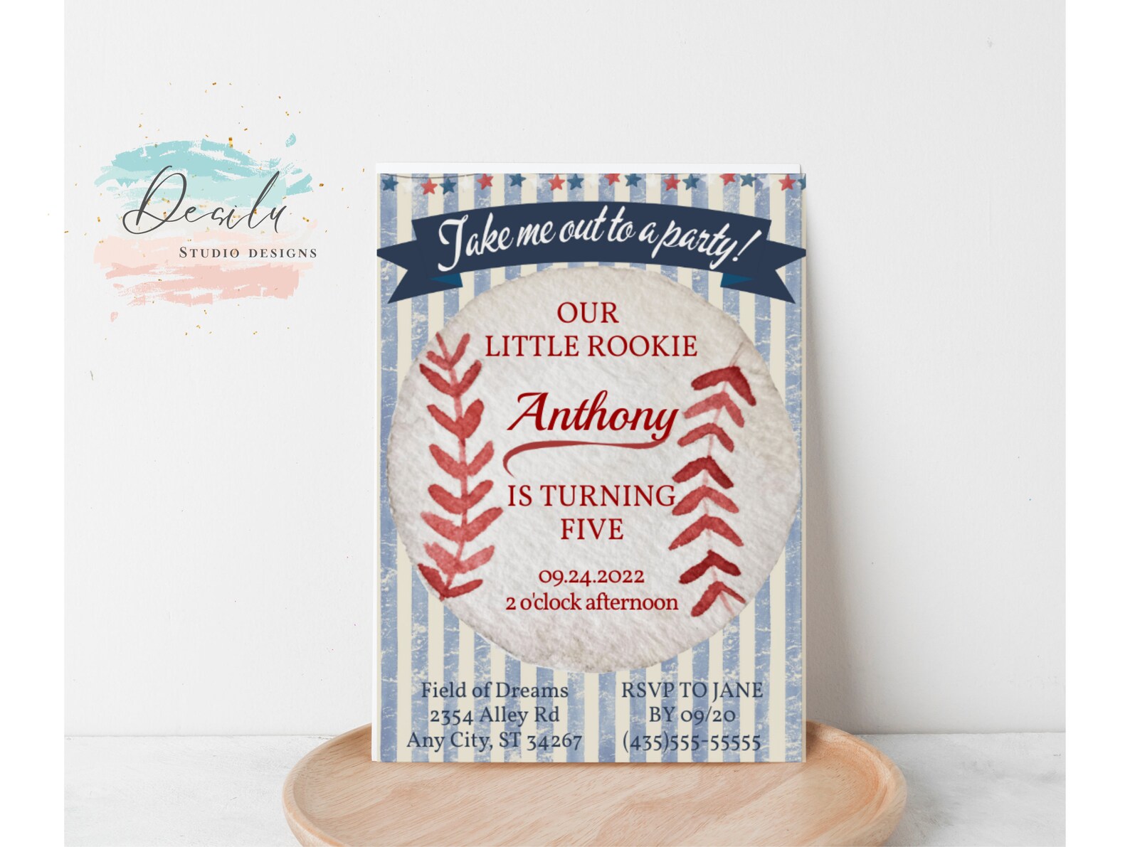 Baseball Themed Birthday Invitation | Editable Sports Invite | Ball ...