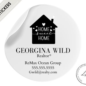 Personalized Labels for Realtor Open House 20 Custom Stickers for ...