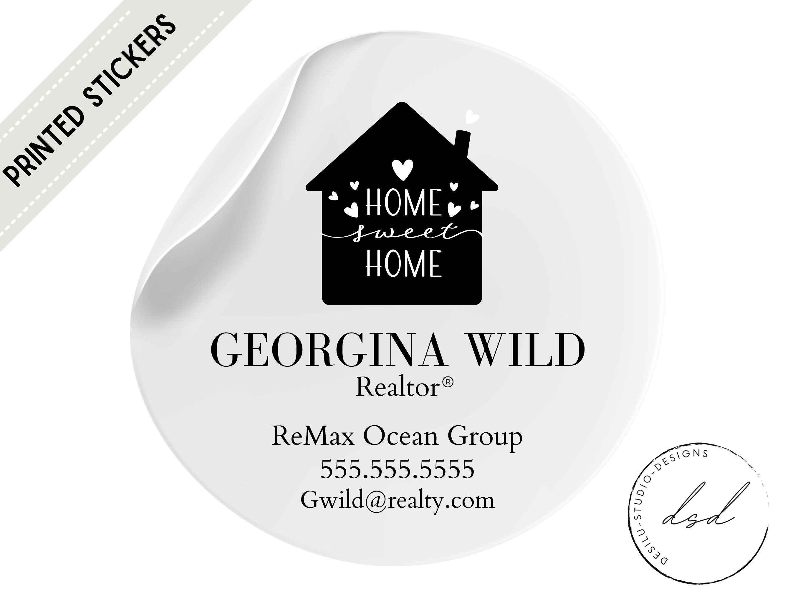 Personalized Labels for Realtor Open House 20 Custom Stickers for ...
