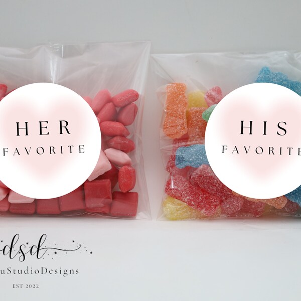 His Favorite Her Favorite Stickers - Etsy