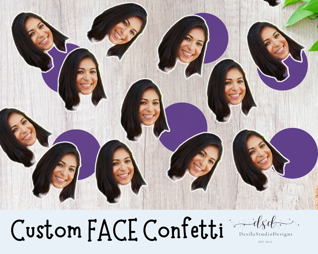 Custom Face Confetti Face Party Decor Face Confetti Bachelorette ...
