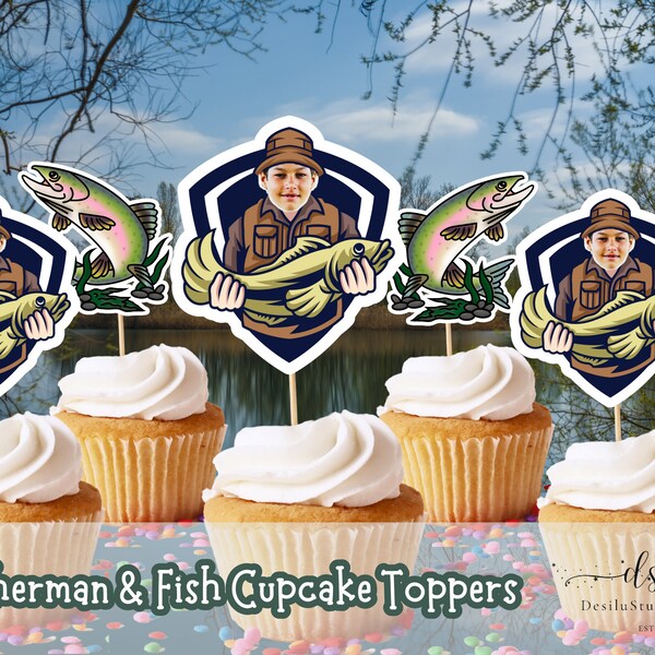Fish Cupcake Toppers - Etsy