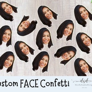 Personalized Face Confetti, Custom Photo Party Decor - Etsy