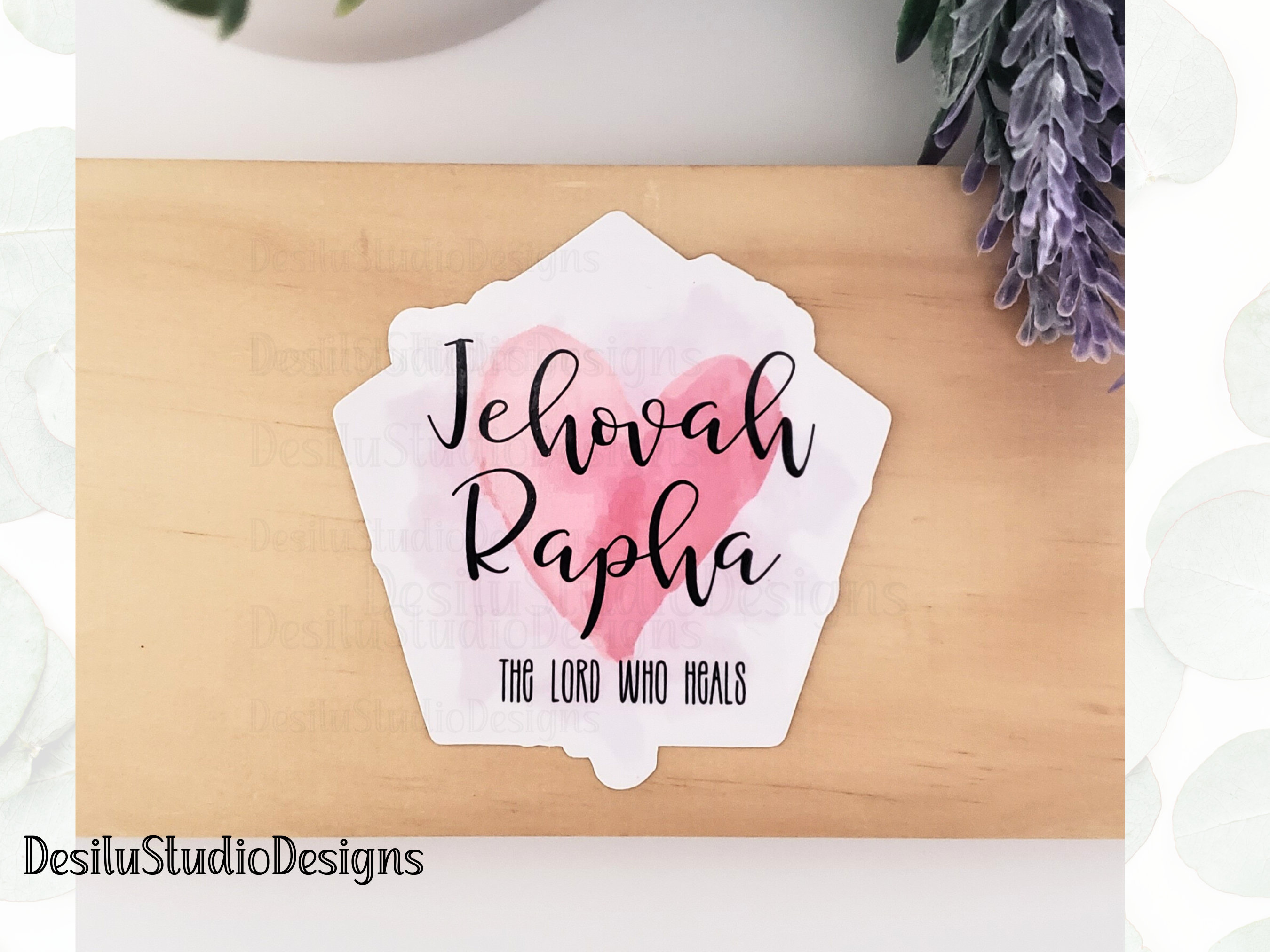 Jehovah Rapha the Lord Who Heals Sticker, Christian Bible Stickers ...