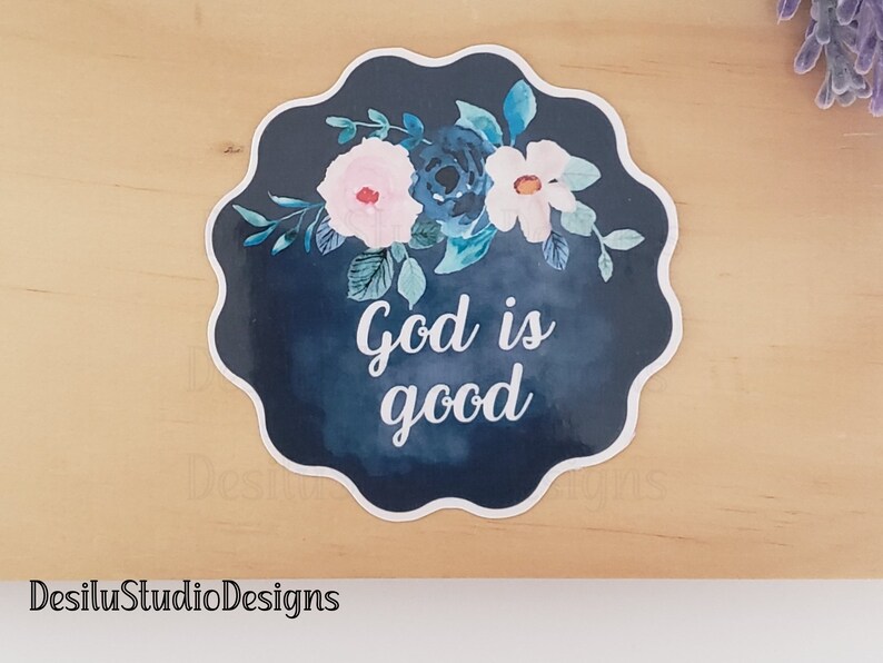God is Good Sticker, Christian Bible Stickers, Bible Verse Sticker ...