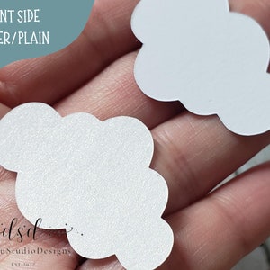 White Cloud Confetti, Shimmer White Cloud Confetti, Cloud Table Scatter, White Cloud Die Cuts ...