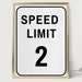 Speed Limit Sign Editable Race Car Birthday Party Sign - Etsy
