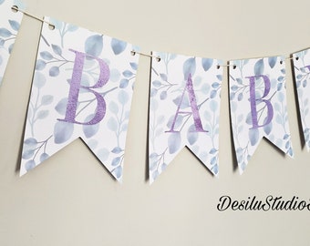 Purple Baby Shower - Etsy