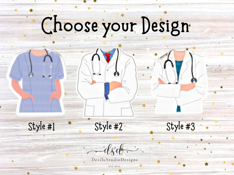 Doctor Cupcake Topper, Nurse Cupcake Topper Printable, Photo Cupcake ...