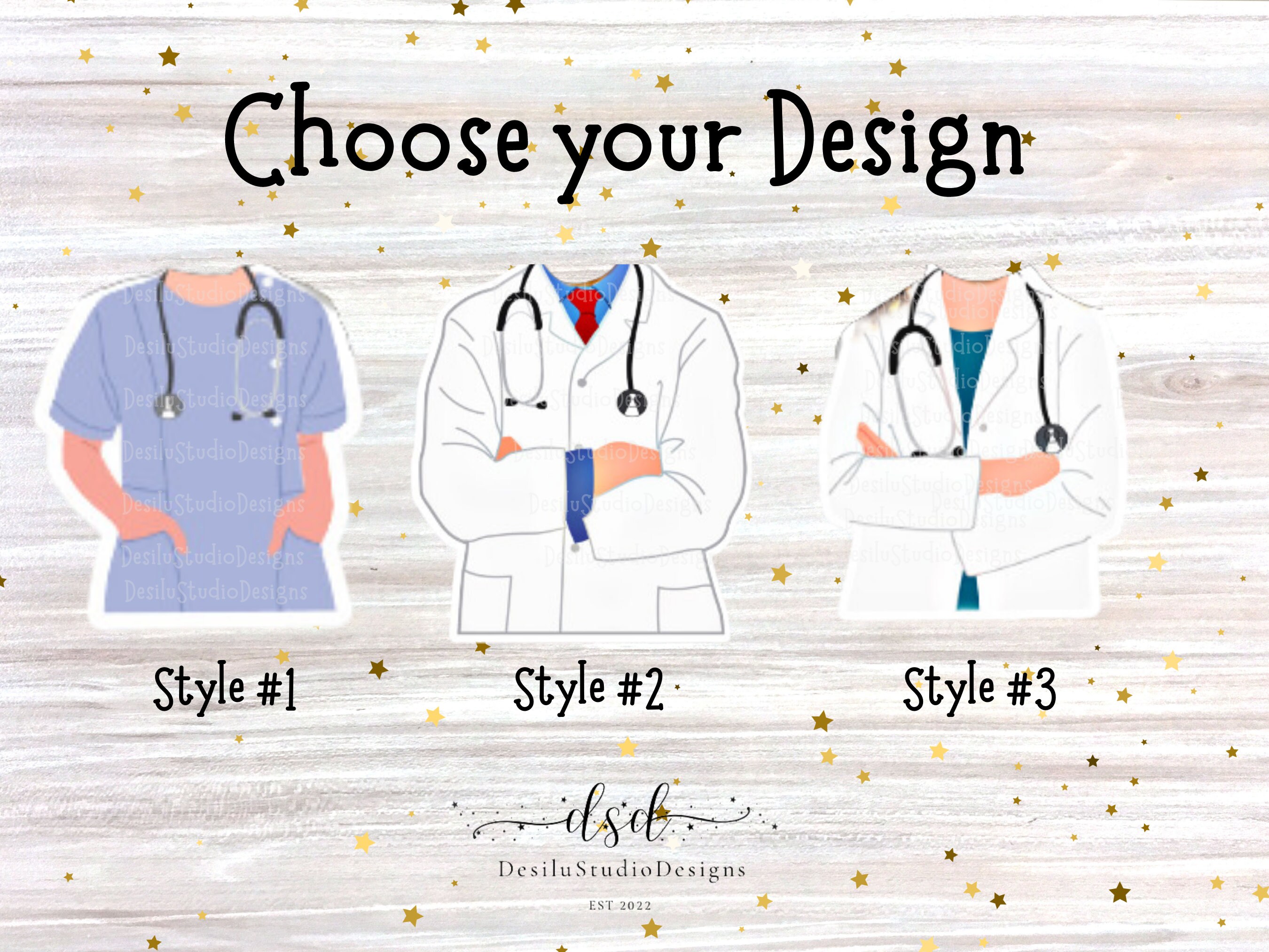 Doctor Cupcake Topper, Nurse Cupcake Topper Printable, Photo Cupcake ...