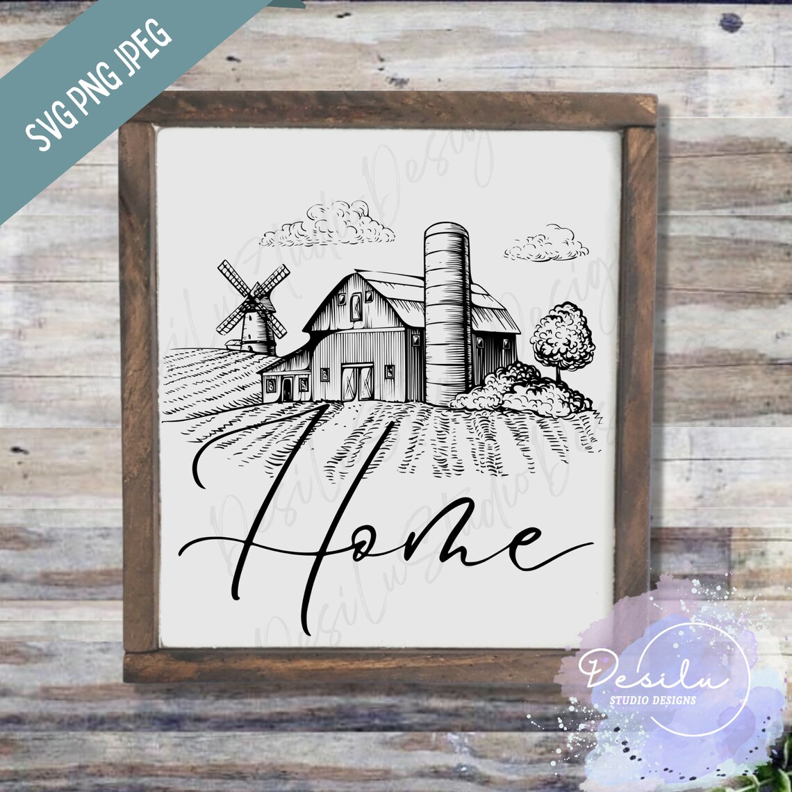 Home Farmland Svg and Png Farmhouse Sign SVG Farmhouse - Etsy