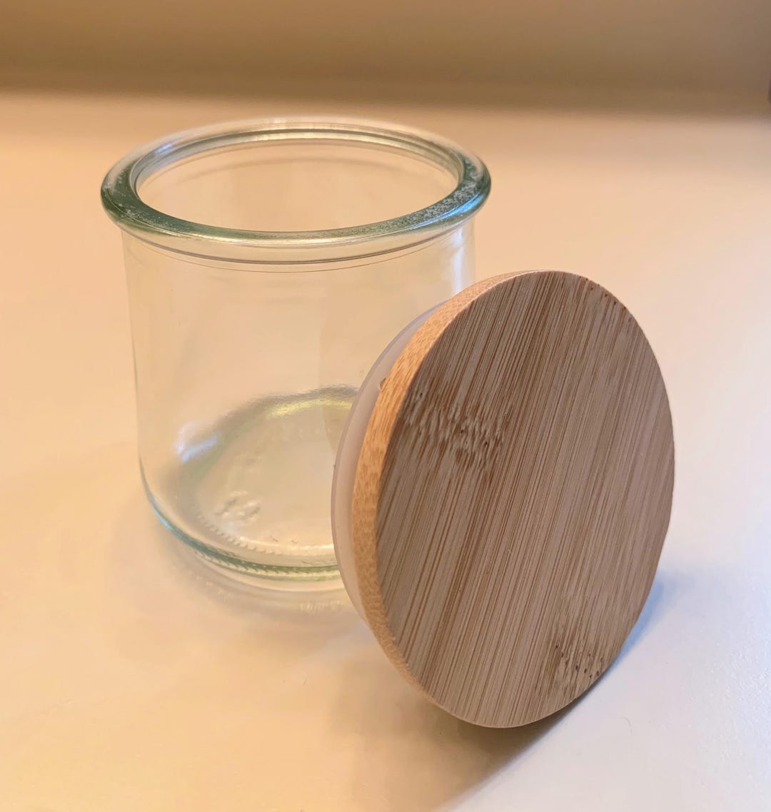 Oui Jar Lid LID ONLY Yogurt Jar Lid Bamboo Lid Food Safe Eco Reusable ...