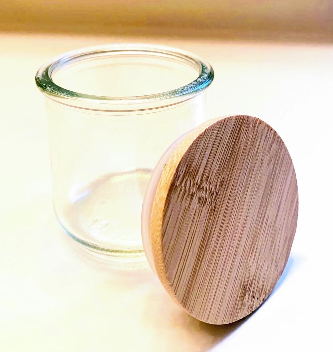 Oui Yogurt Jar Lid LID ONLY Yogurt Jar Lid FREE Labels Included Bamboo ...