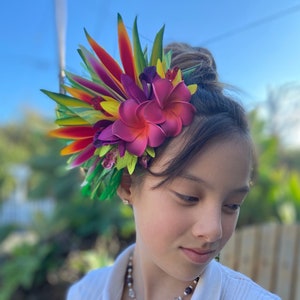 Polynesian Plumeria Hair Clip Tahitian Headdress Costume for Aparima ...