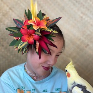 Royal Polynesian Hair Clip Tahitian Headdress Costume for Aparima ...