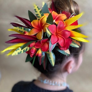 Royal Polynesian Hair Clip Tahitian Headdress Costume for Aparima ...