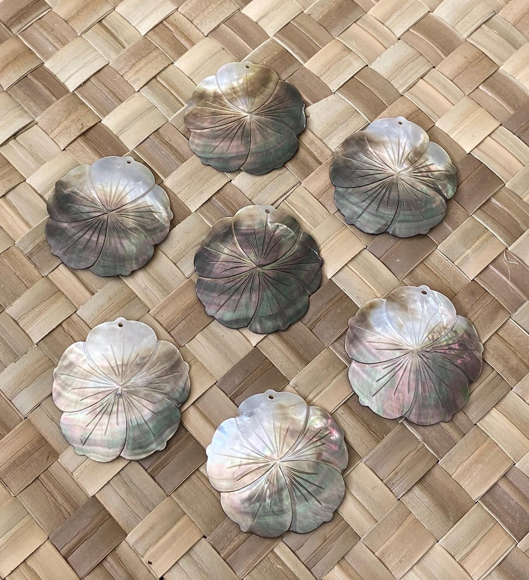 Hibiscus Mother of Pearl MOP Seashells DIY Polynesian Costume Making ...
