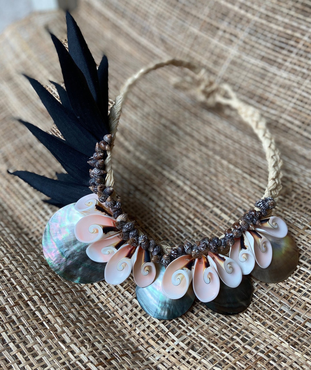 Necklace Polynesian Mother of Pearl Full Nacre Tahitian Pearl Pendants ...