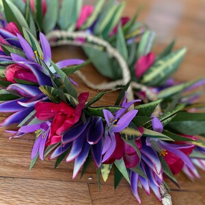 Lei Po'o Premium Hawaiian Flower Crown Haku Wreath for Polynesian ...