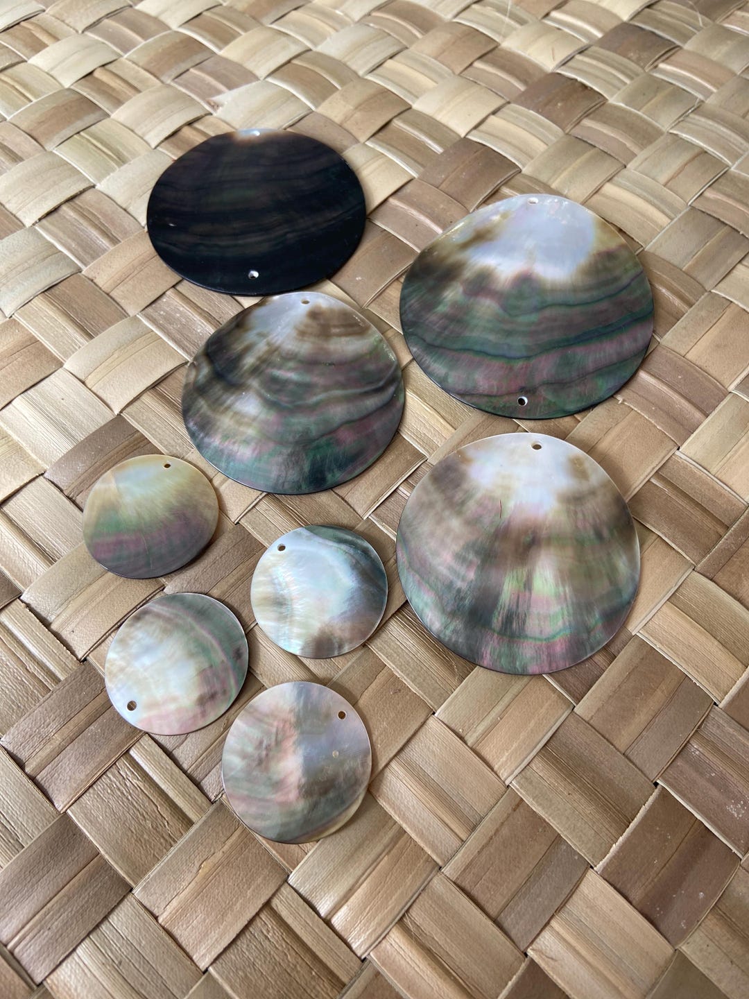 Mother of Pearl MOP Round Seashells DIY Polynesian Costume Making Ori ...