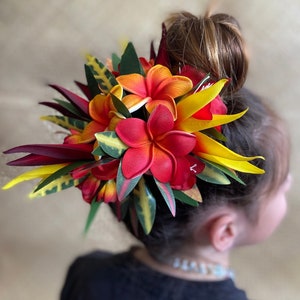 Royal Polynesian Hair Clip Tahitian Headdress Costume for Aparima ...